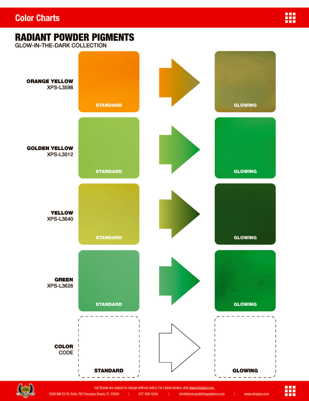 Radiant Color Epoxy Pigments | Xtreme Polishing Systems