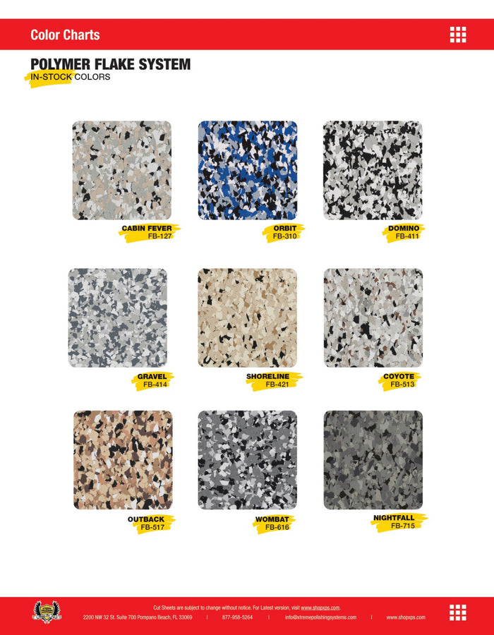 Resin Colors Chart | Premium Epoxy Pigments Selection | XPS