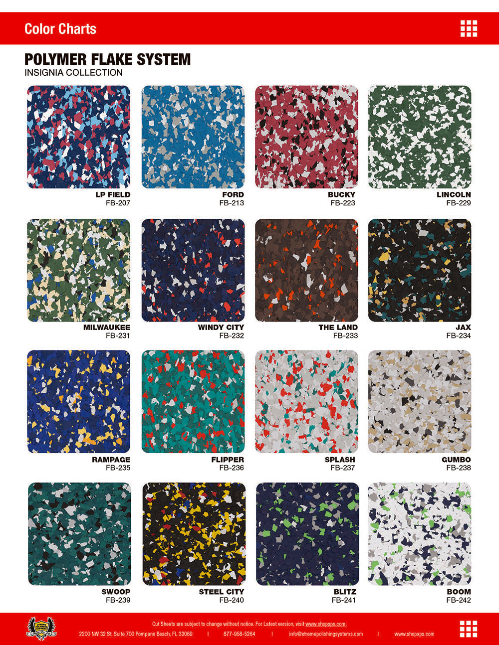 Resin Colors Chart | Premium Epoxy Pigments Selection | XPS