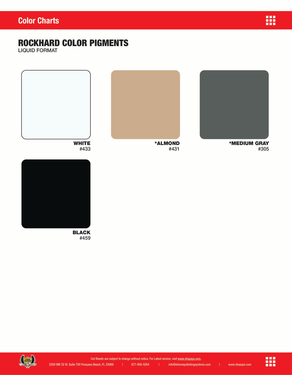 Rockhard Solid Epoxy Pigments