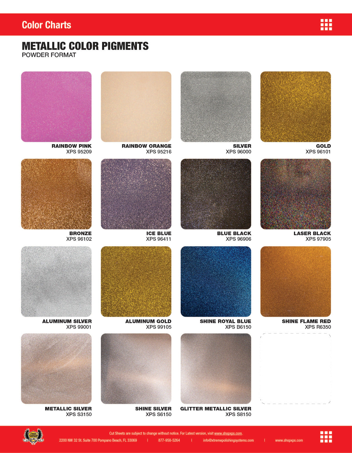 Powder Metallic Epoxy Flooring Pigments | XPS
